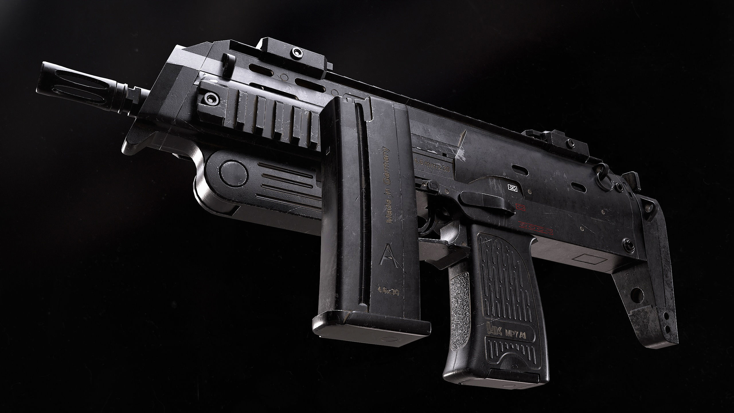 3D model Heckler Koch MP7 A1 VR / AR / low-poly | CGTrader