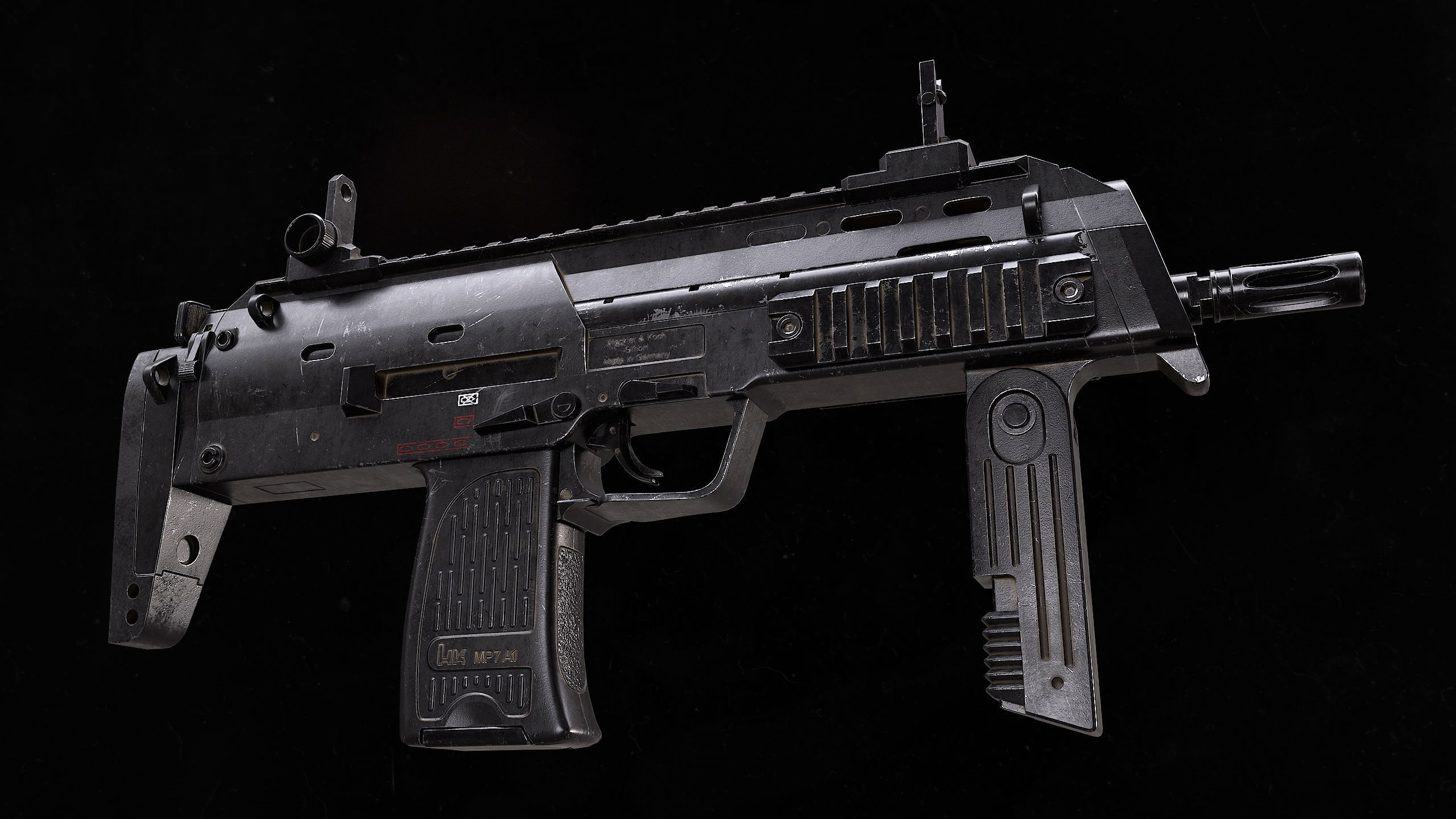 3D model Heckler Koch MP7 A1 VR / AR / low-poly | CGTrader