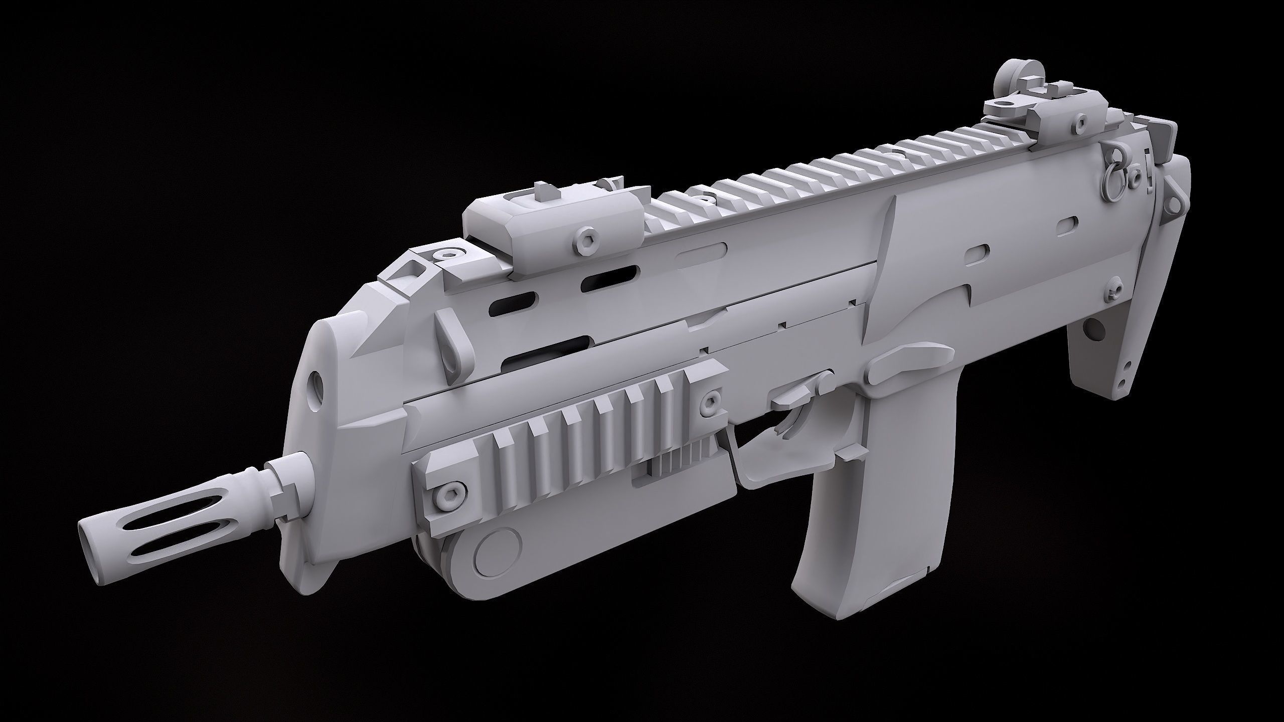3D model Heckler Koch MP7 A1 VR / AR / low-poly | CGTrader