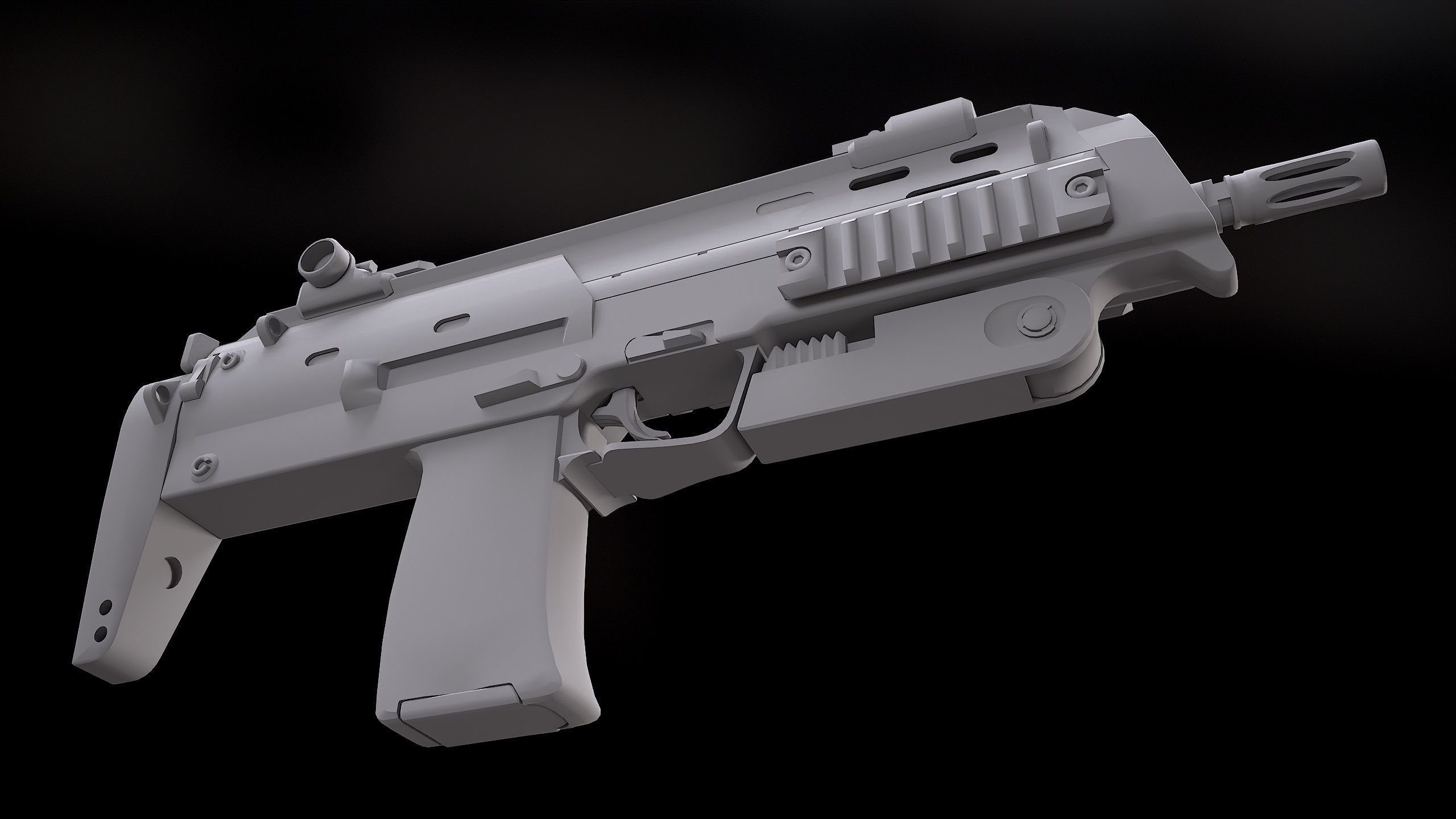 3D model Heckler Koch MP7 A1 VR / AR / low-poly | CGTrader
