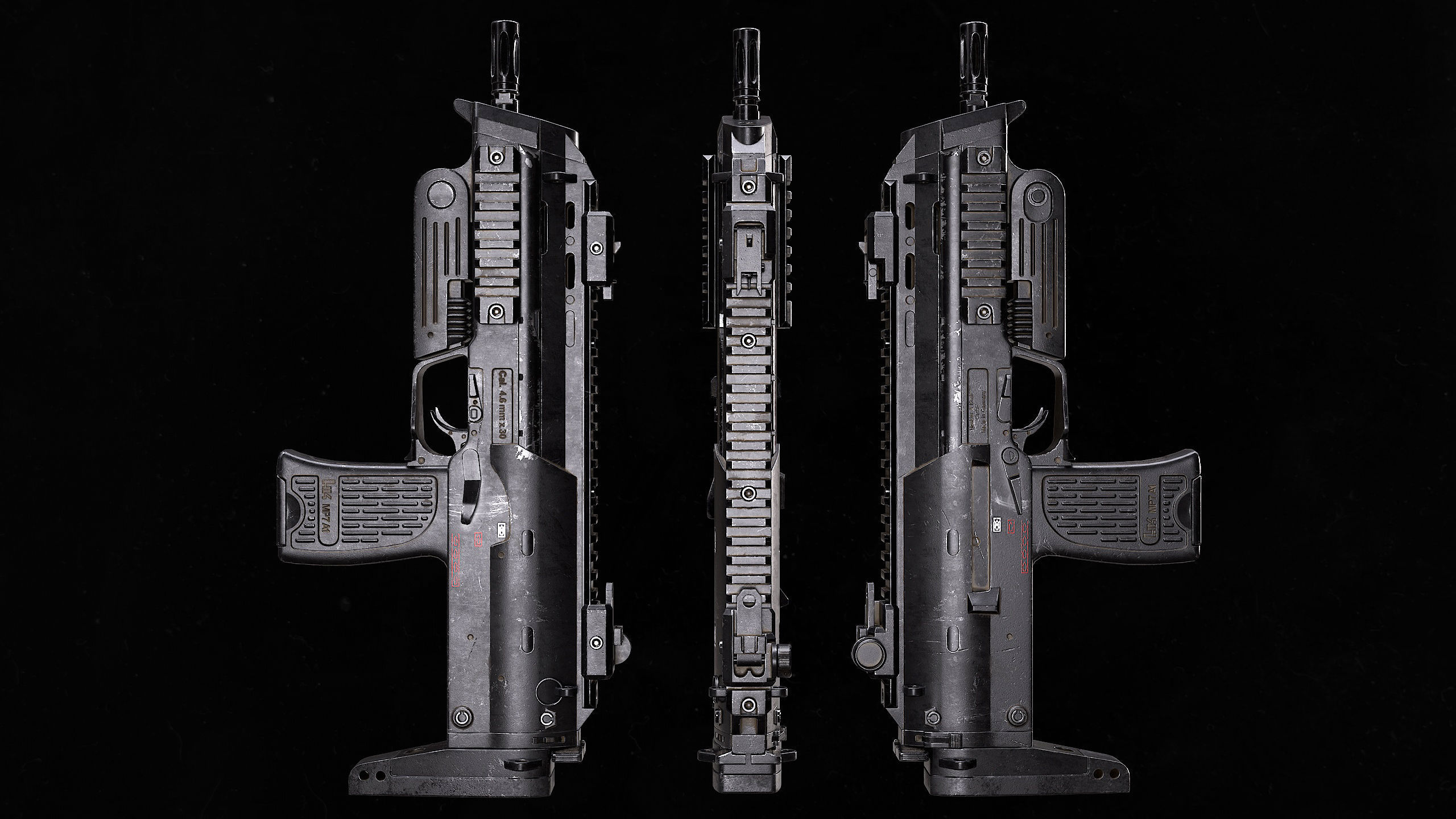3D model Heckler Koch MP7 A1 VR / AR / low-poly | CGTrader
