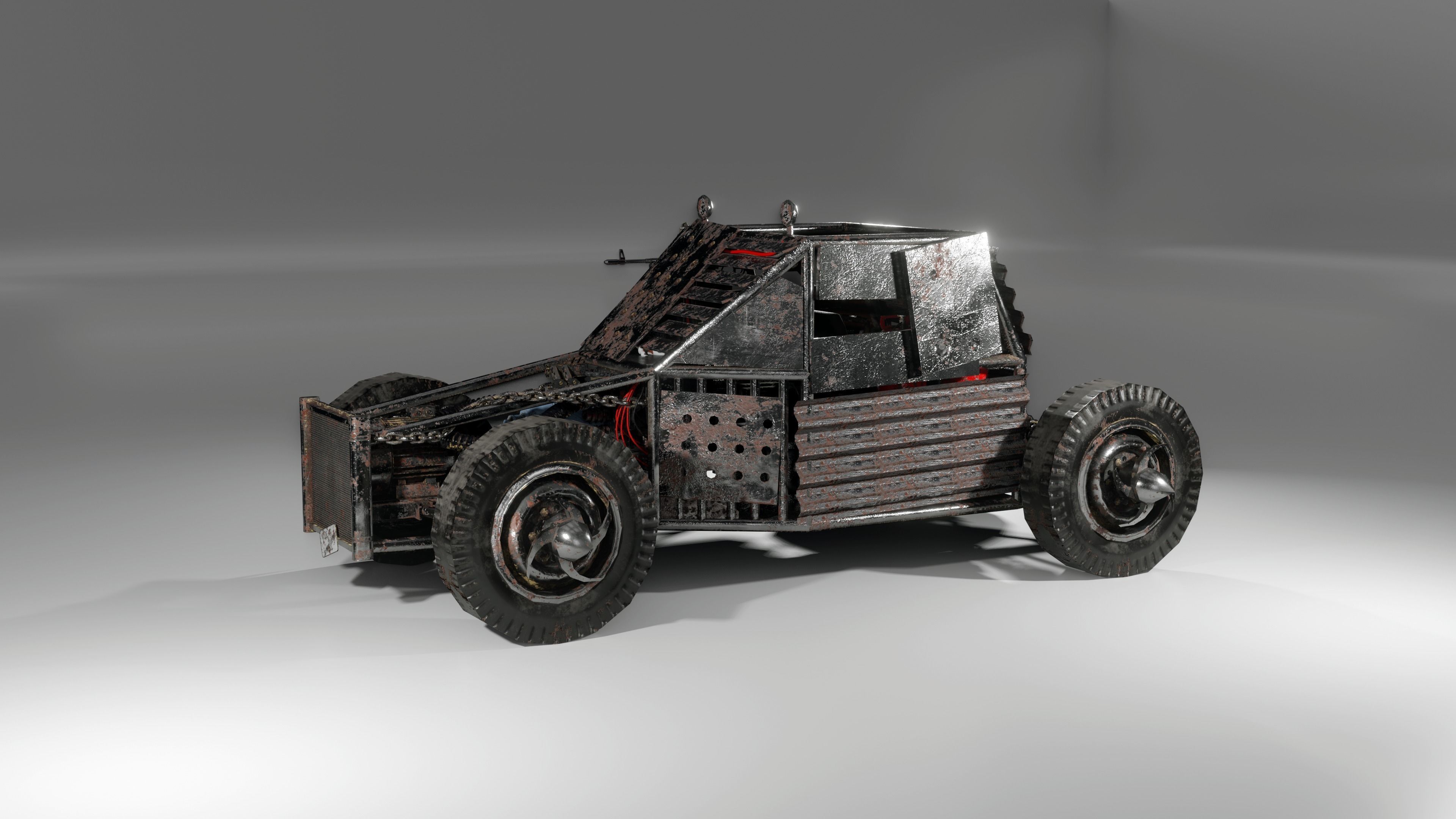 3D model Apocalyptic buggy VR / AR / low-poly | CGTrader
