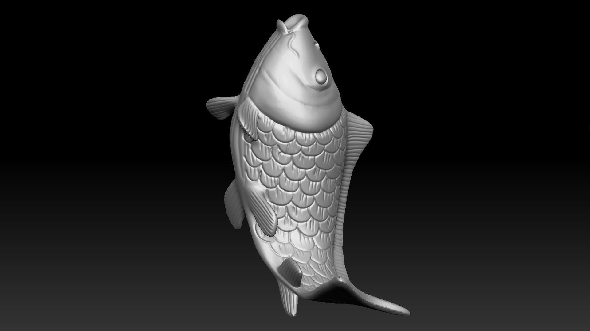 Carp print 3d 3D model 3D printable | CGTrader