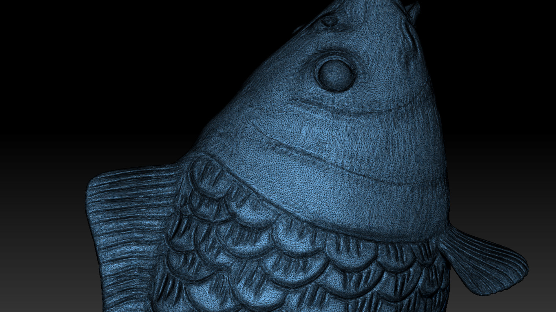 Carp print 3d 3D model 3D printable | CGTrader