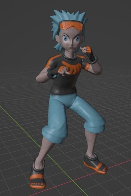 Brawly gym leader 3D model 3D printable | CGTrader
