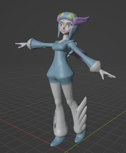 Winona gym leader 3D model 3D printable | CGTrader