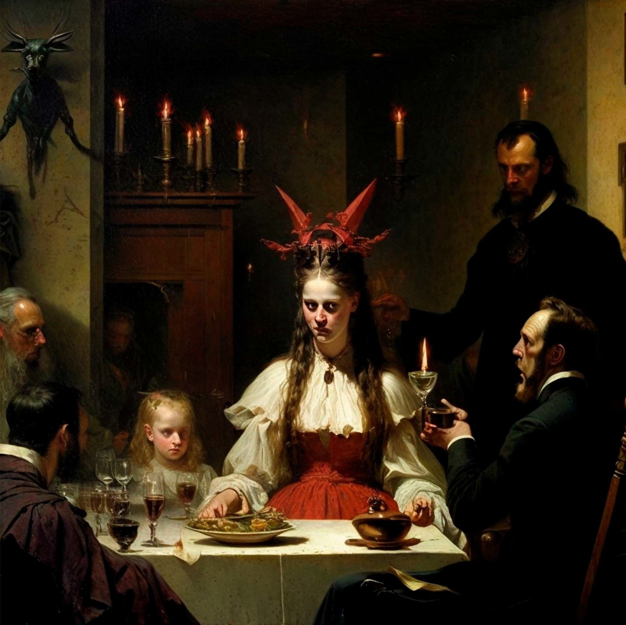 14 horror paintings 3D model | CGTrader