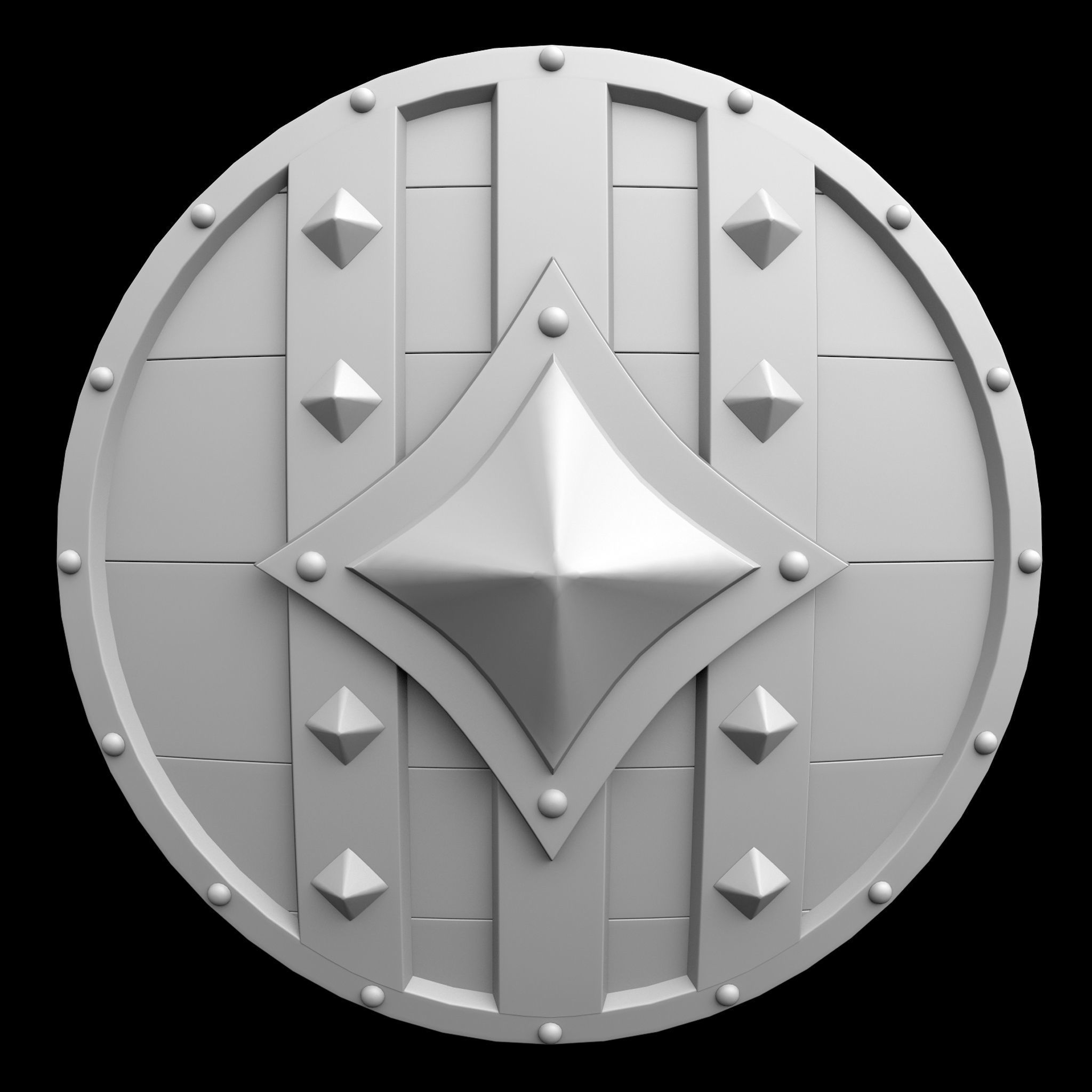 3D model Shield Base Mesh Vol 3 VR / AR / low-poly | CGTrader