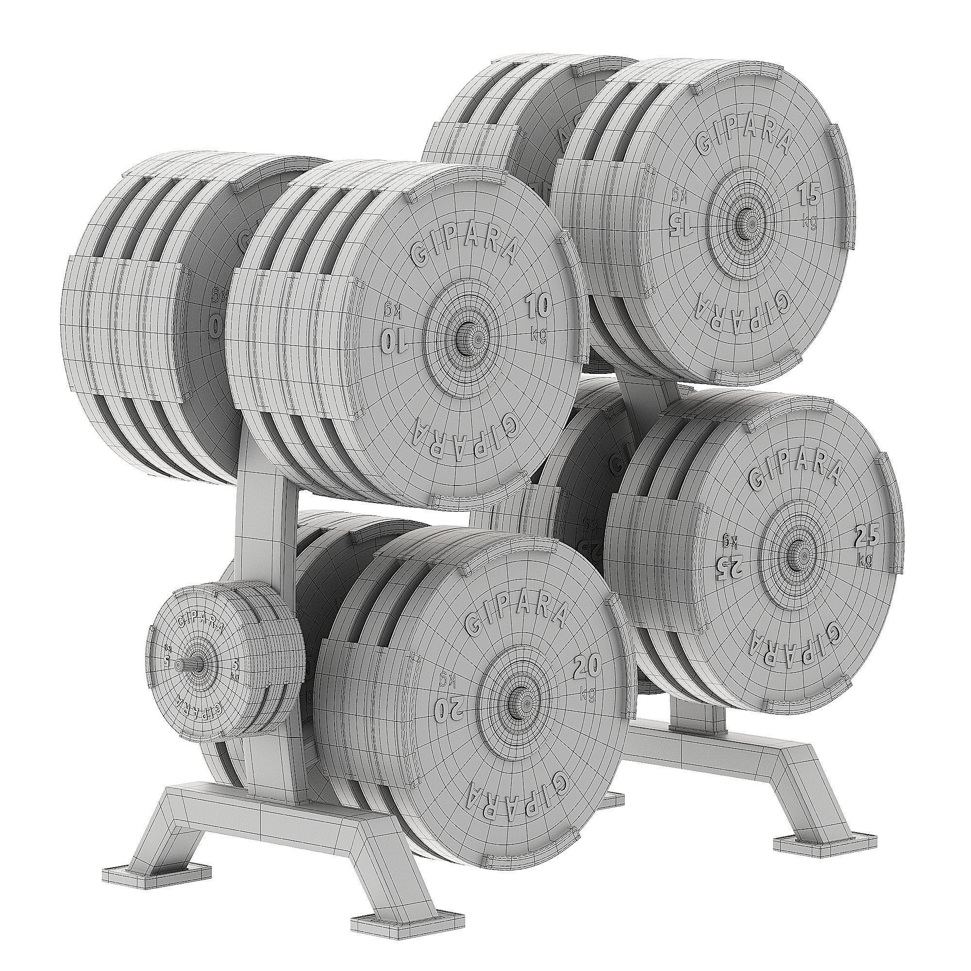 Olympic plate rack 3D model | CGTrader