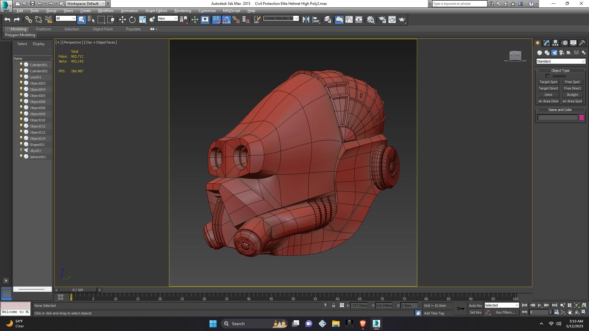 Half Life 2 Elite Civil Protection Helmet for Cosplay 3D model 3D ...