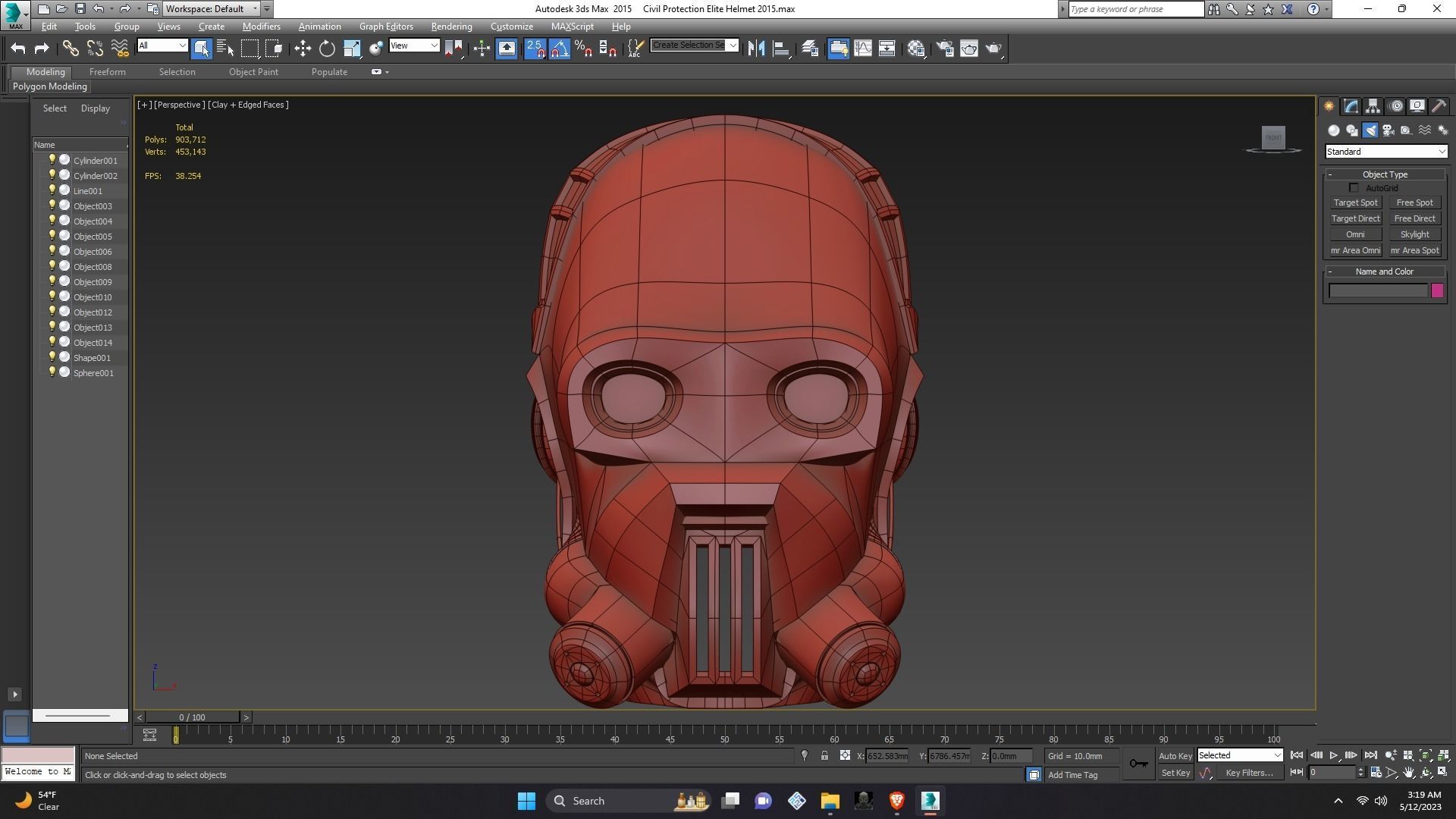 Half Life 2 Elite Civil Protection Helmet for Cosplay 3D model 3D ...