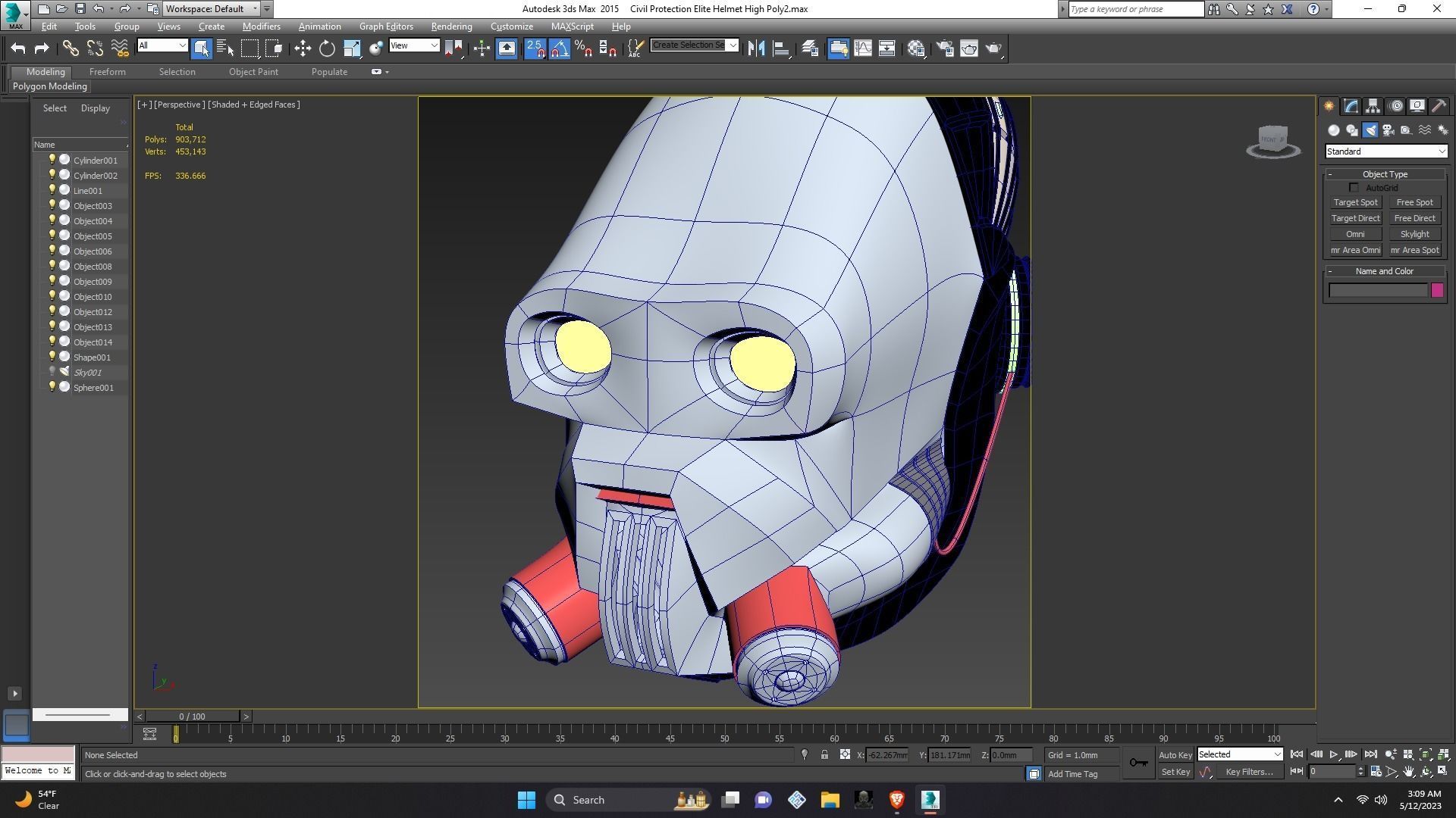 Half Life 2 Elite Civil Protection Helmet for Cosplay 3D model 3D ...