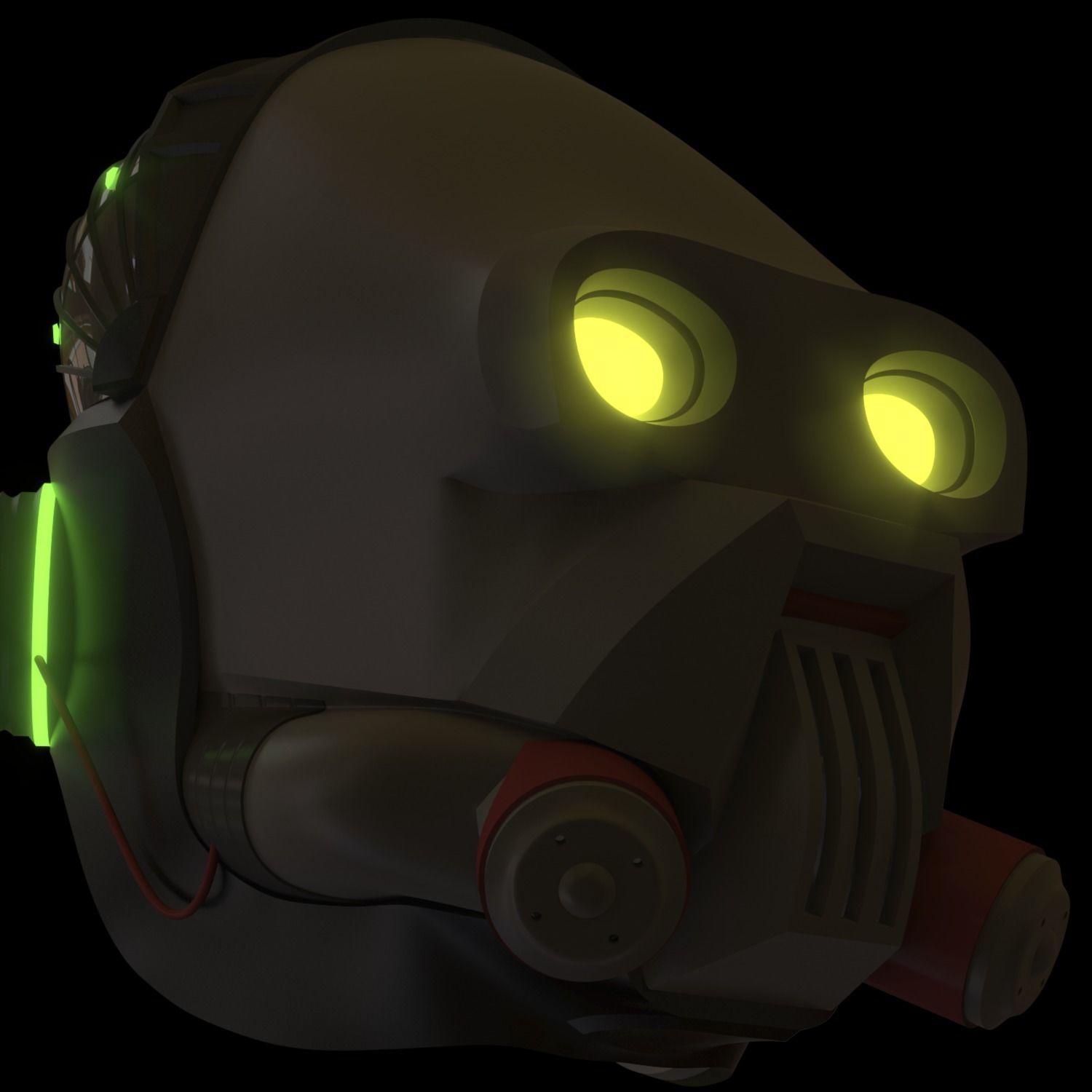 Half Life 2 Elite Civil Protection Helmet for Cosplay 3D model 3D ...