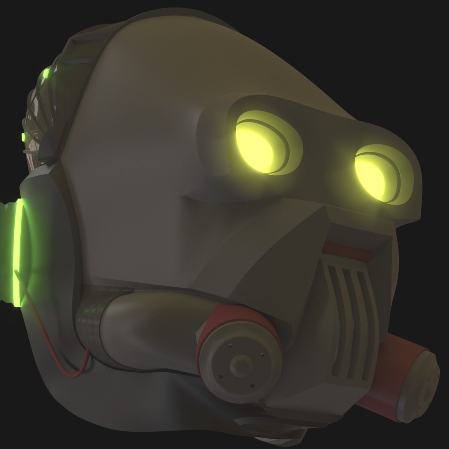 Half Life 2 Elite Civil Protection Helmet for Cosplay 3D model 3D ...