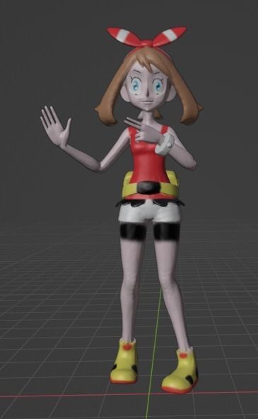May pokemon trainer 3D model 3D printable | CGTrader