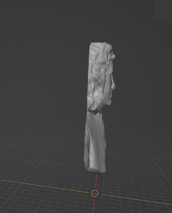 Isaac Newton Relief 3D model 3D printable | CGTrader