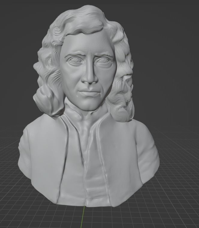 Isaac Newton Relief 3D model 3D printable | CGTrader