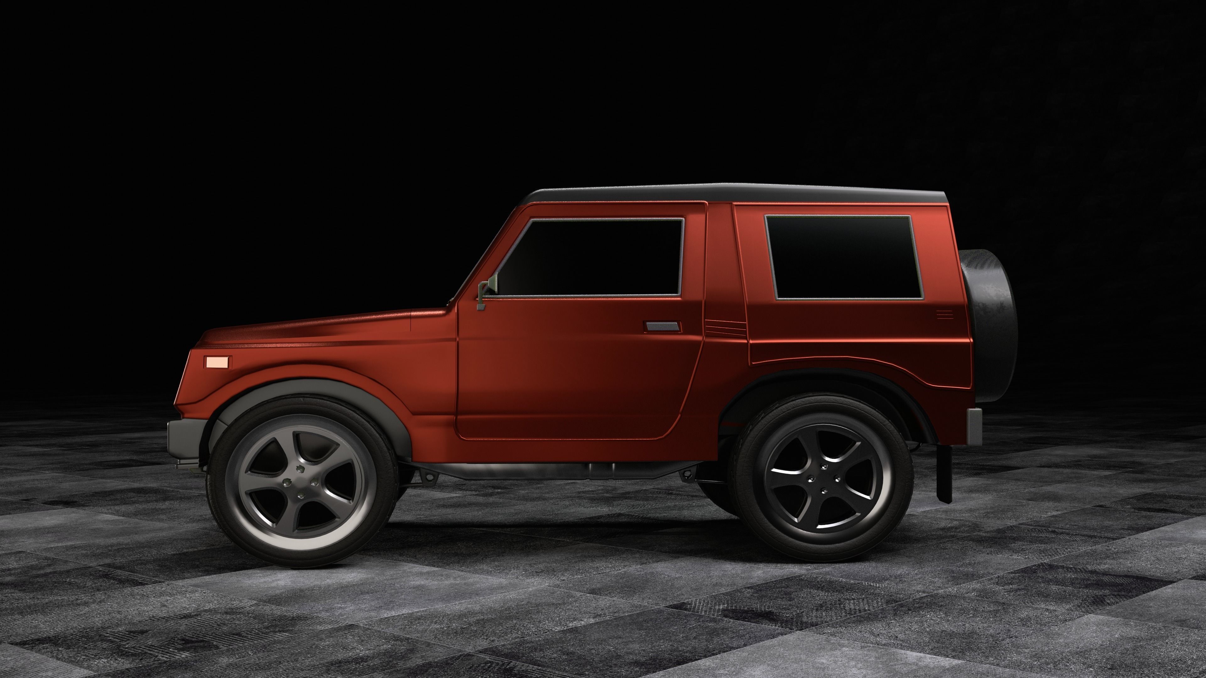 suzuki jeep free 3D model | CGTrader