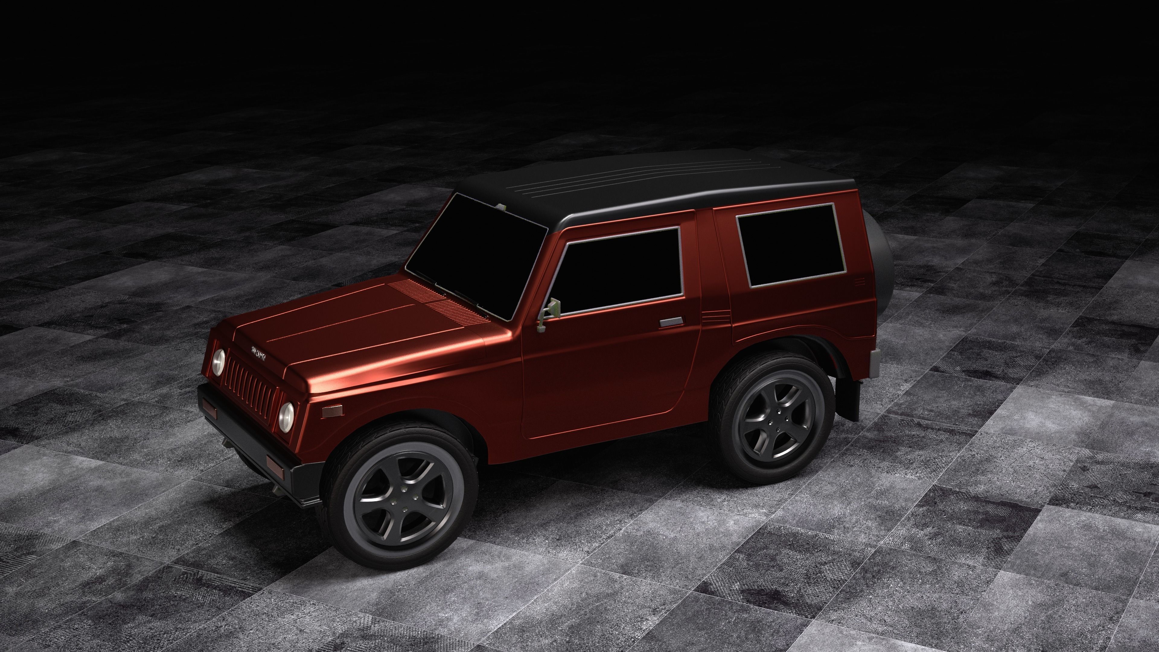 suzuki jeep free 3D model | CGTrader