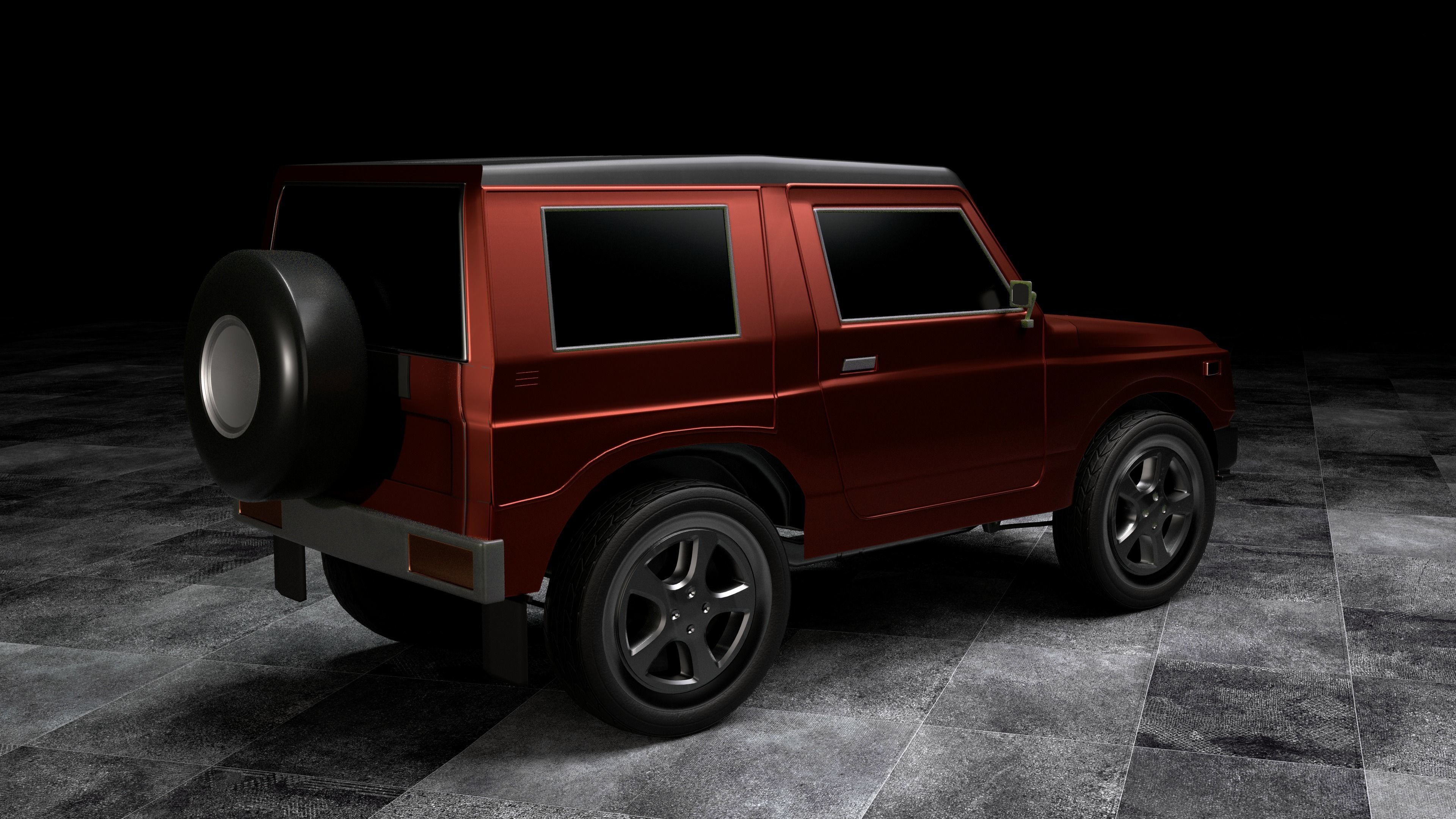 suzuki jeep free 3D model | CGTrader