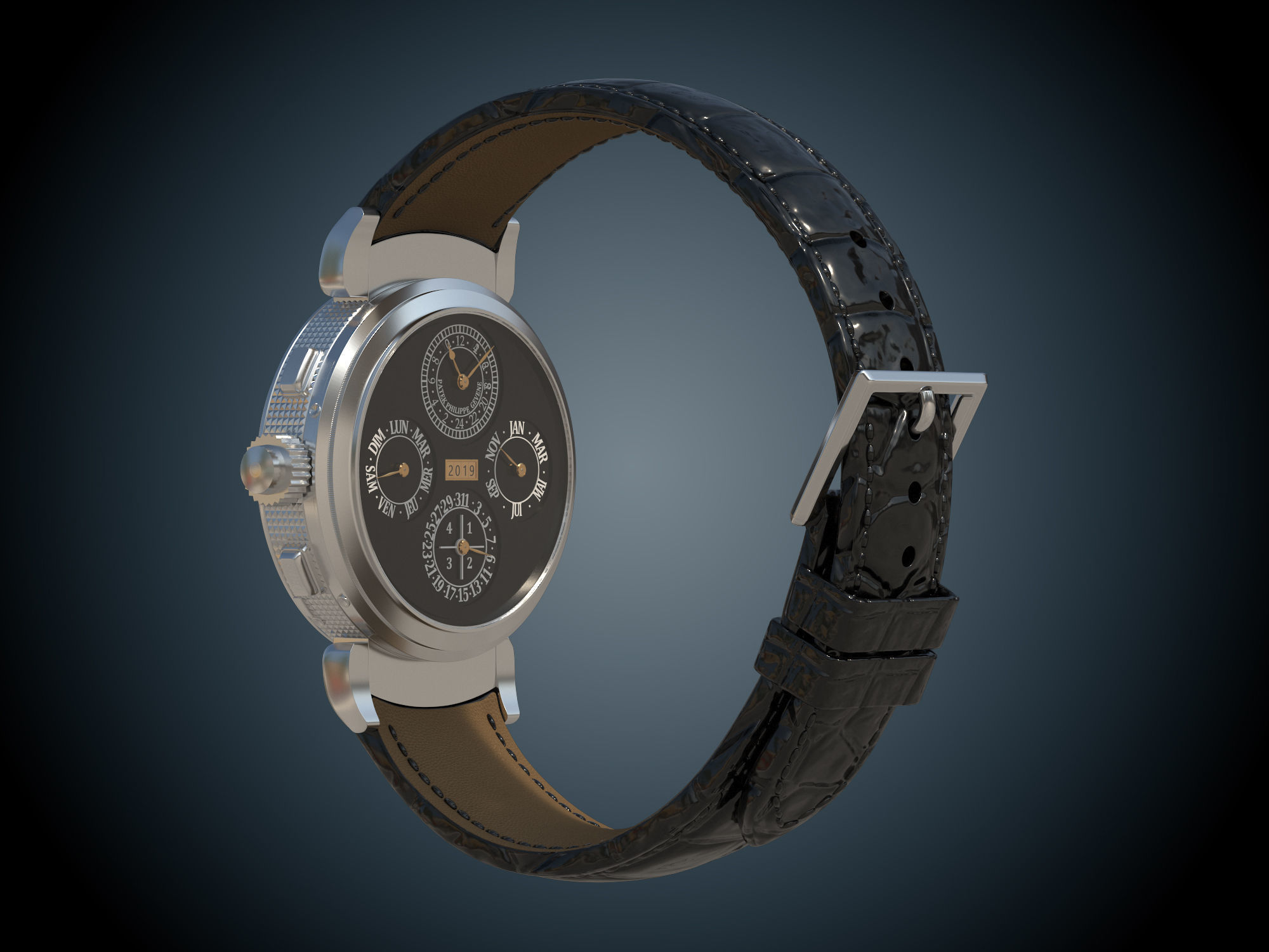 Patek Philippe Grandmaster Chime 6300A-010 3D model | CGTrader