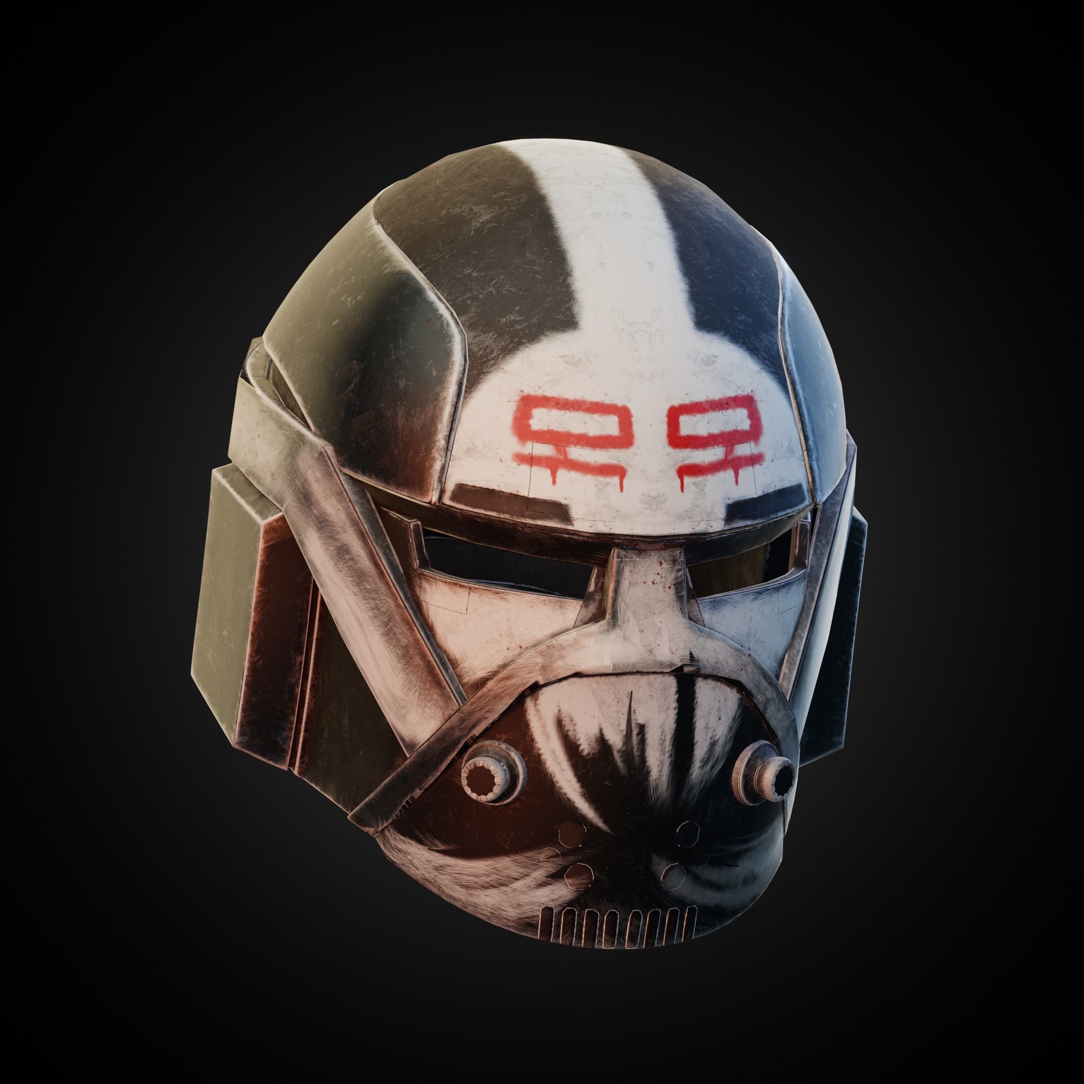 The Bad Batch Wrecker Helmet for Cosplay 3D model 3D printable | CGTrader