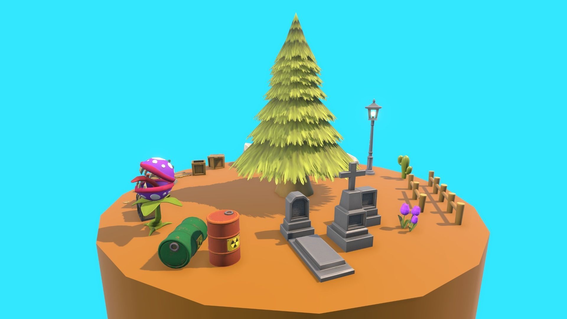 Various Environment Islands Lite Unity URP free VR / AR / low-poly 3D ...