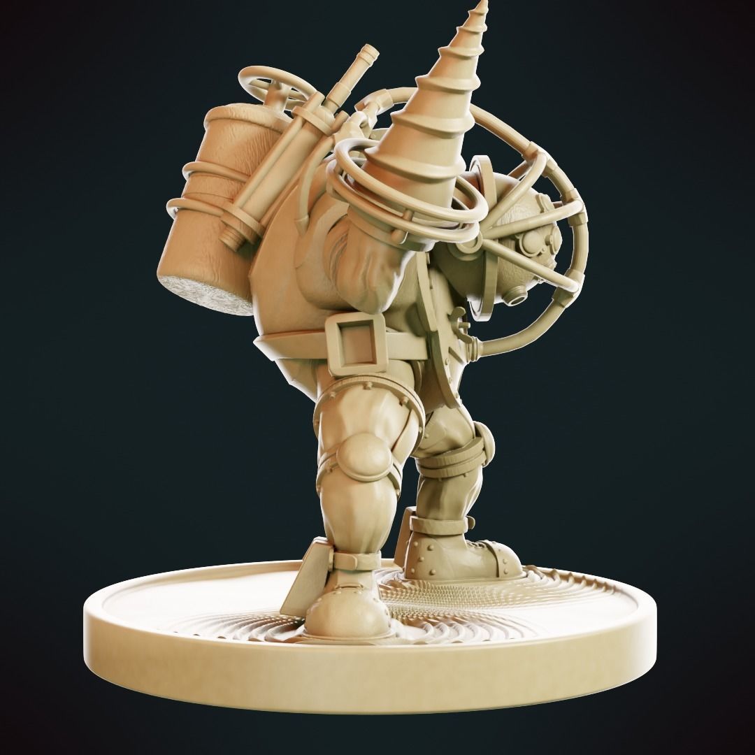 Bioshock - Big Daddy 3D model 3D printable | CGTrader