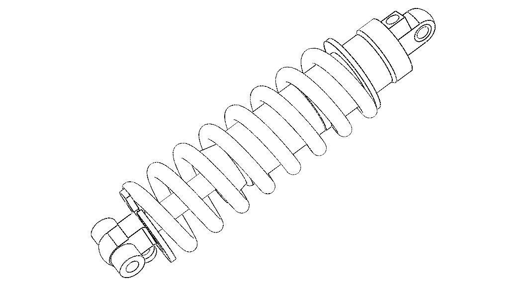 Manitou Rear Shock Swinger 6 Way 215 mm 3D model rigged | CGTrader