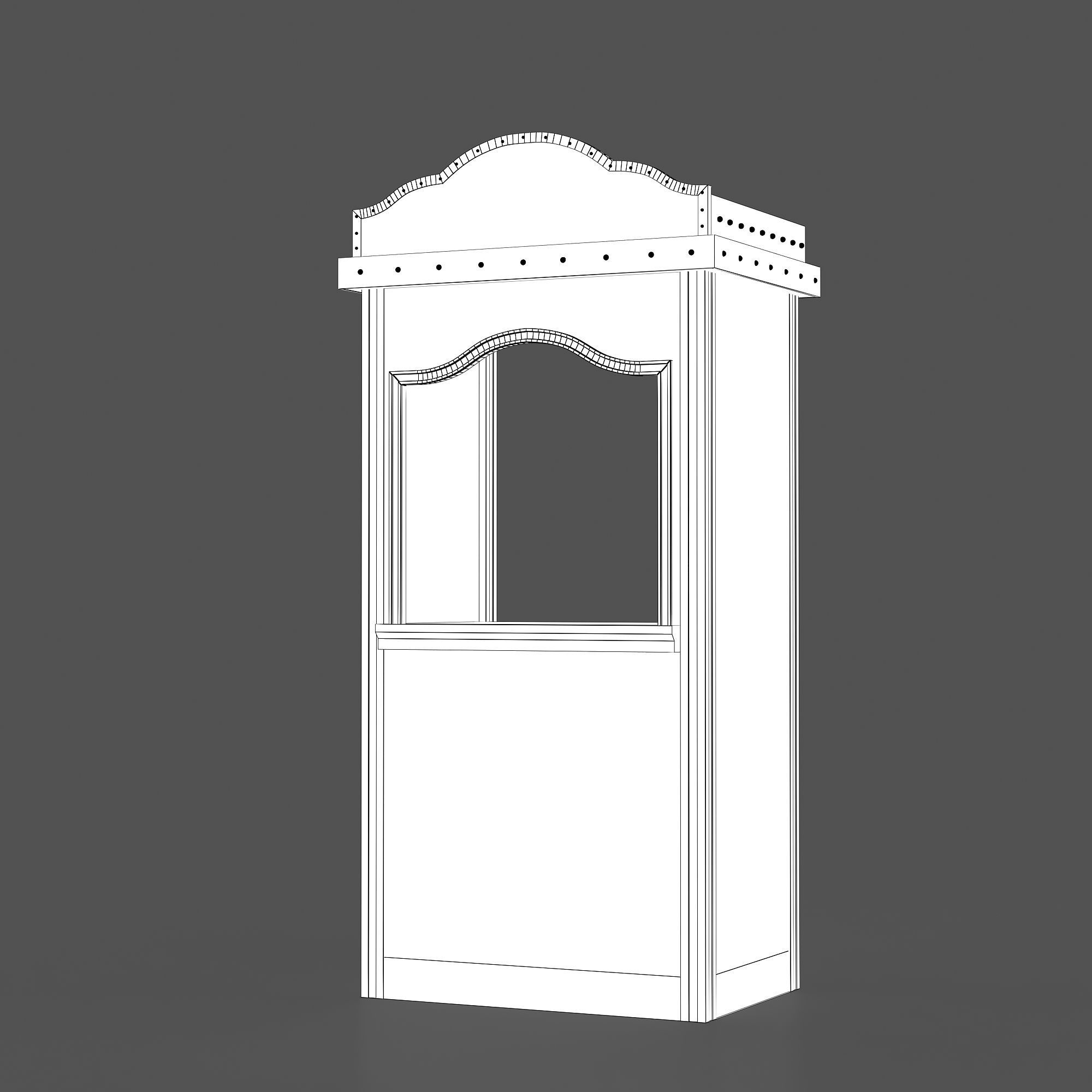 3D model Ticket Booth VR / AR / low-poly | CGTrader