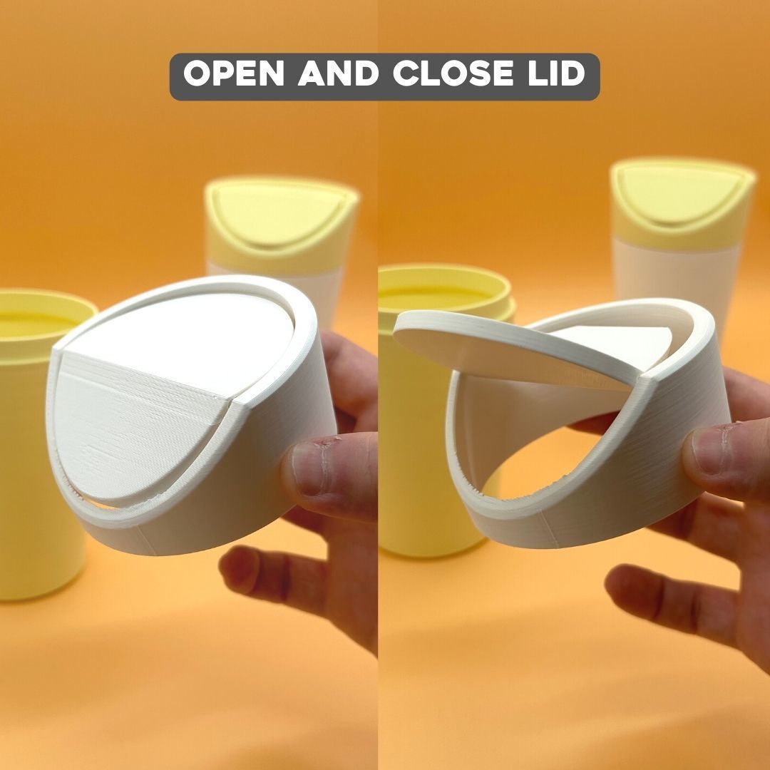 3D Printable Mini Trash Can for Car and Office Use free 3D model 3D ...