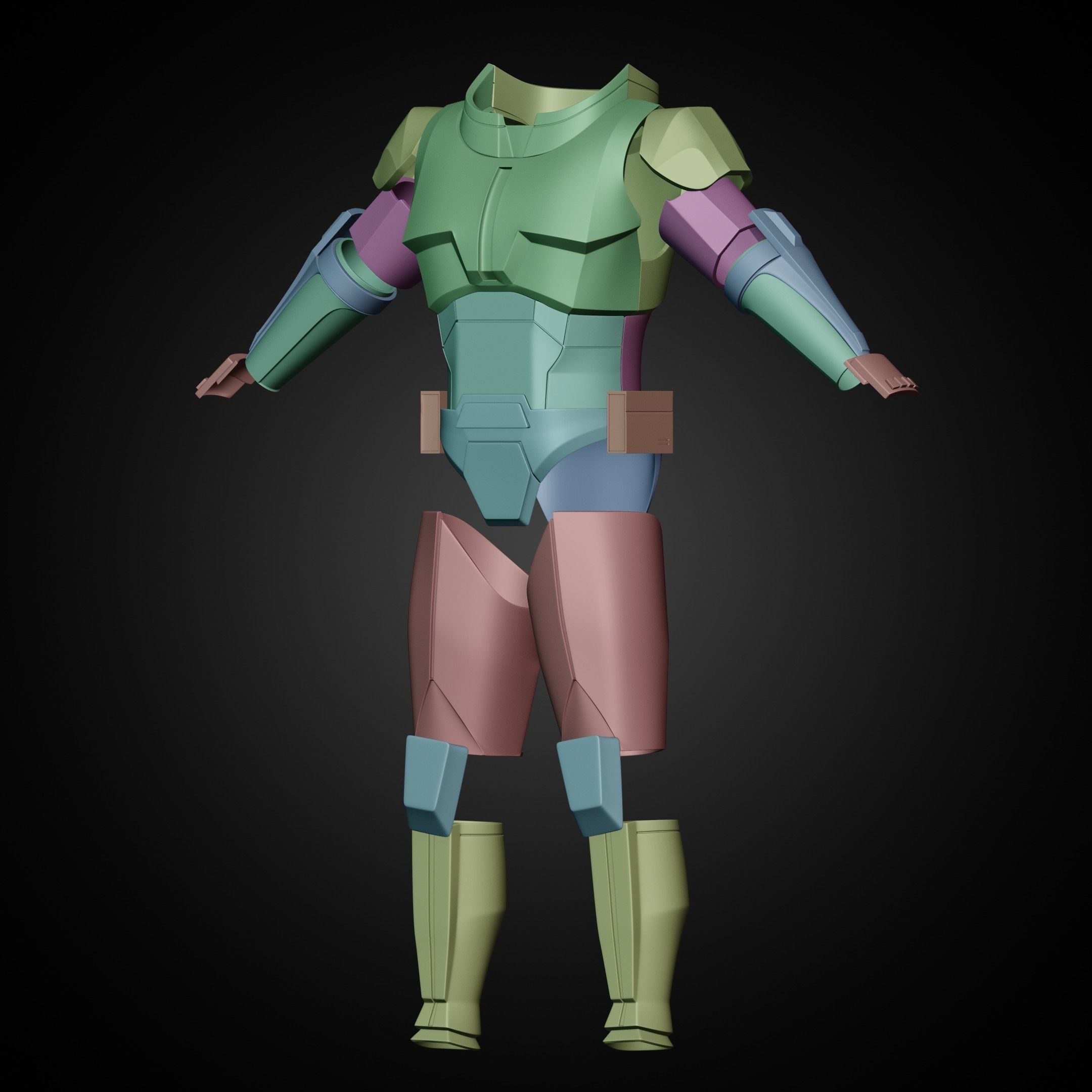 The Bad Batch Wrecker Armor for Cosplay 3D model 3D printable | CGTrader