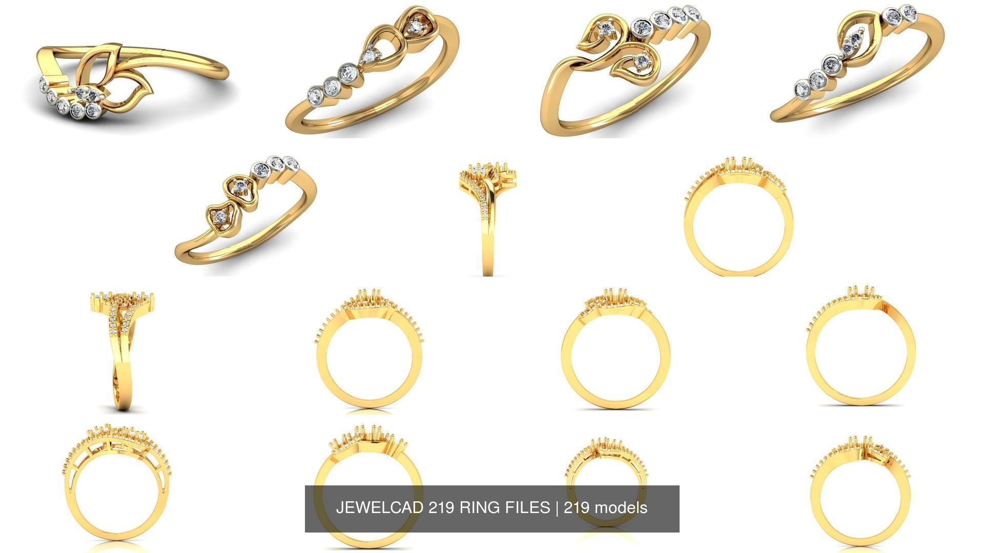 JEWELCAD 219 RING FILES 3D Model Collection | CGTrader