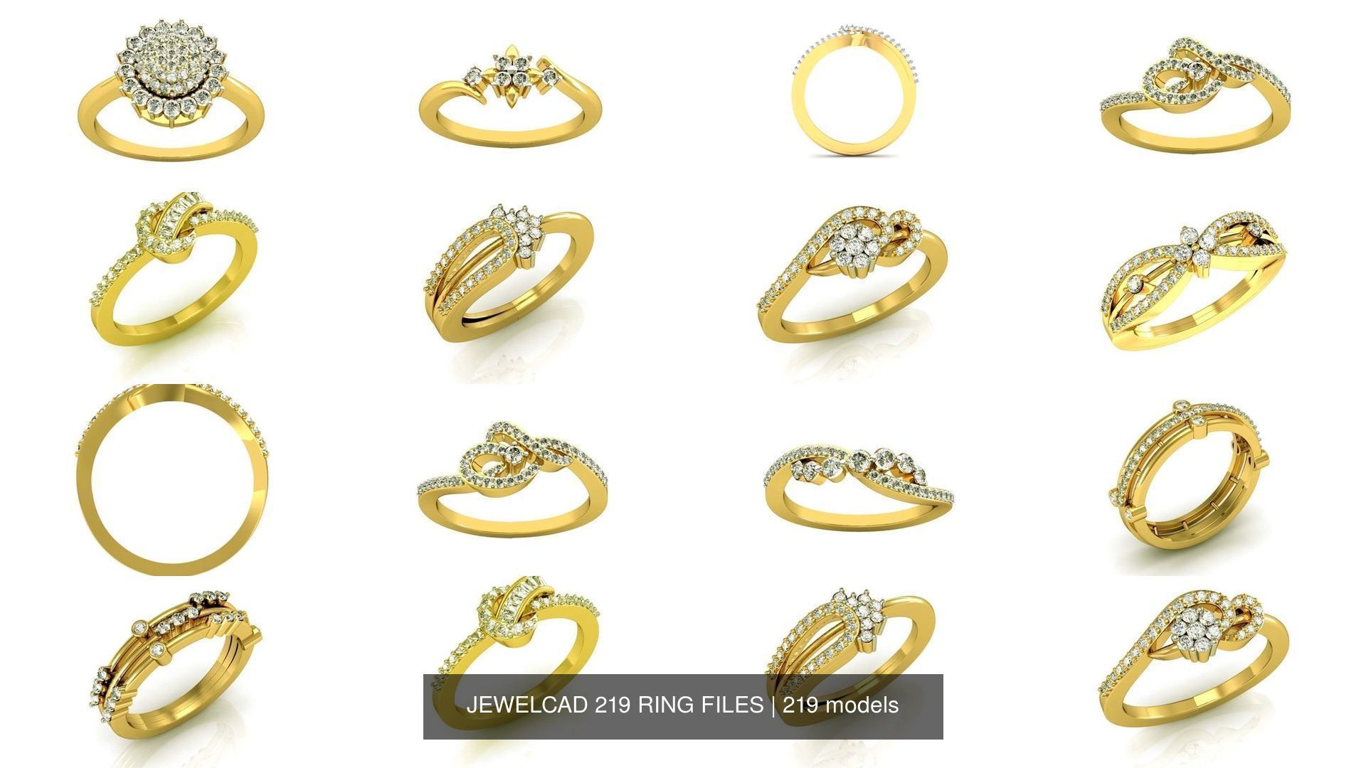 JEWELCAD 219 RING FILES 3D Model Collection | CGTrader