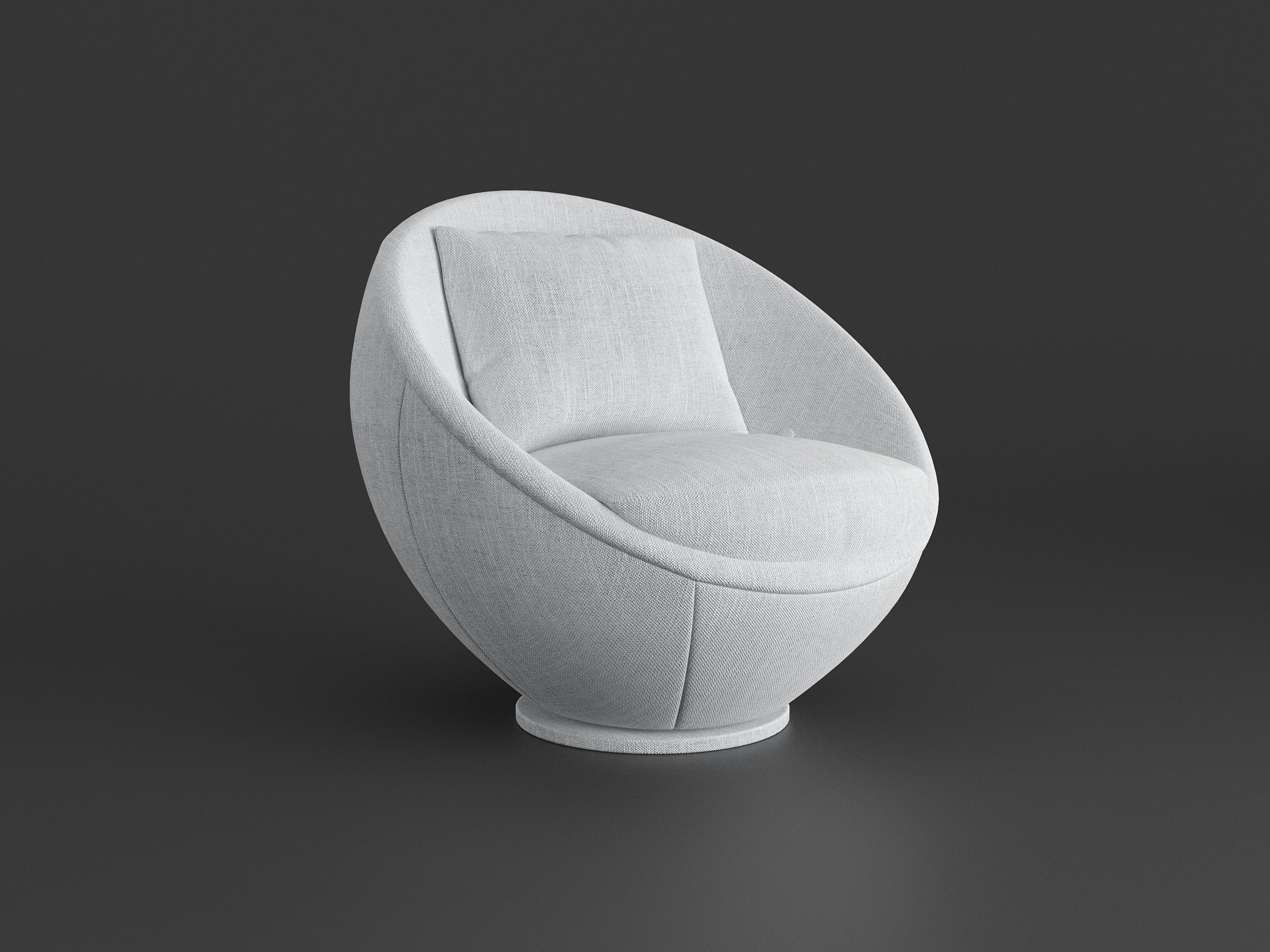 MILO BAUGHMAN MODEL 810 SWIVEL CHAIR 1967 3D model | CGTrader