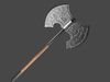 3D model Poleaxe with slavic runes VR / AR / low-poly | CGTrader