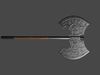 3D model Poleaxe with slavic runes VR / AR / low-poly | CGTrader