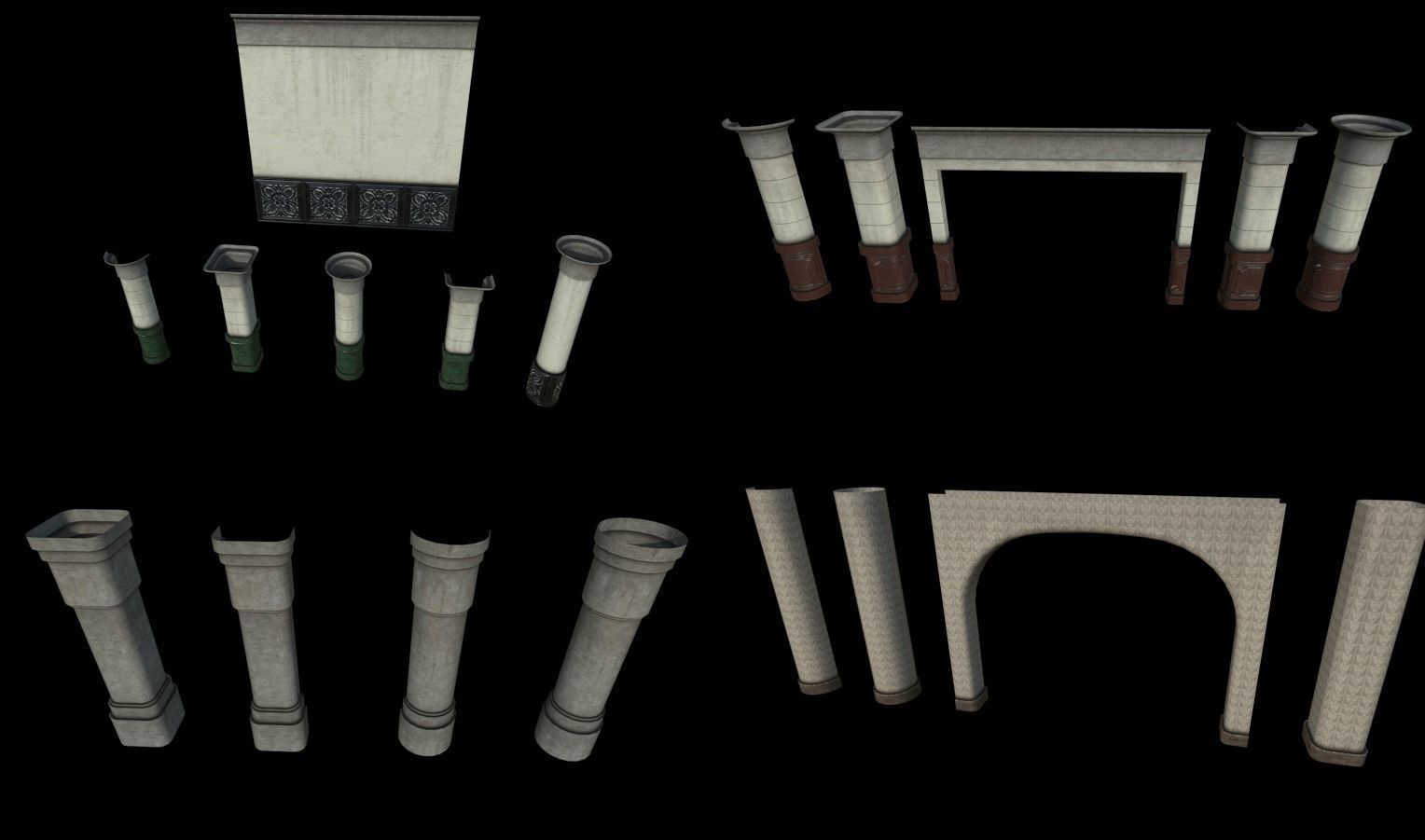 3D model Modular Police Station Props Pack VR / AR / low-poly | CGTrader