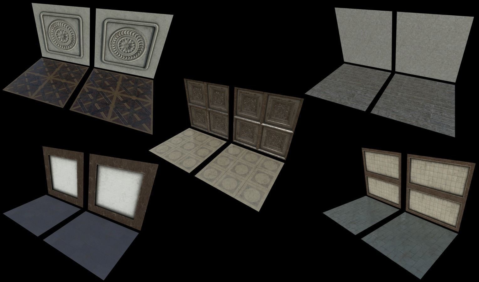 3D model Modular Police Station Props Pack VR / AR / low-poly | CGTrader