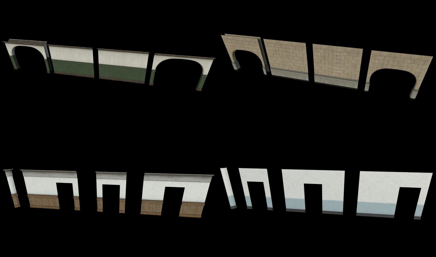 3D model Modular Police Station Props Pack VR / AR / low-poly | CGTrader