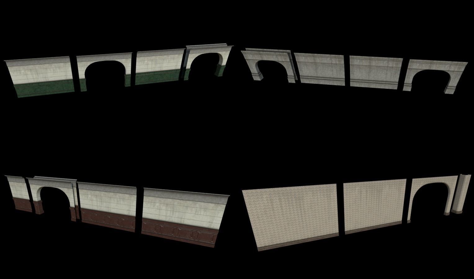 3D model Modular Police Station Props Pack VR / AR / low-poly | CGTrader