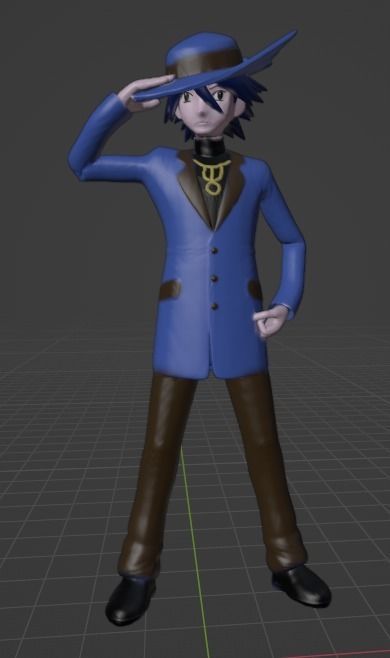 Riley pokemon trainer 3D model 3D printable | CGTrader