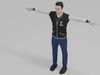 3D model Varsity Man T-Pose VR / AR / low-poly | CGTrader