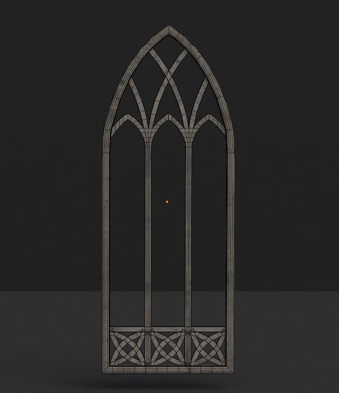 3D model Gothic Church Windows VR / AR / low-poly | CGTrader