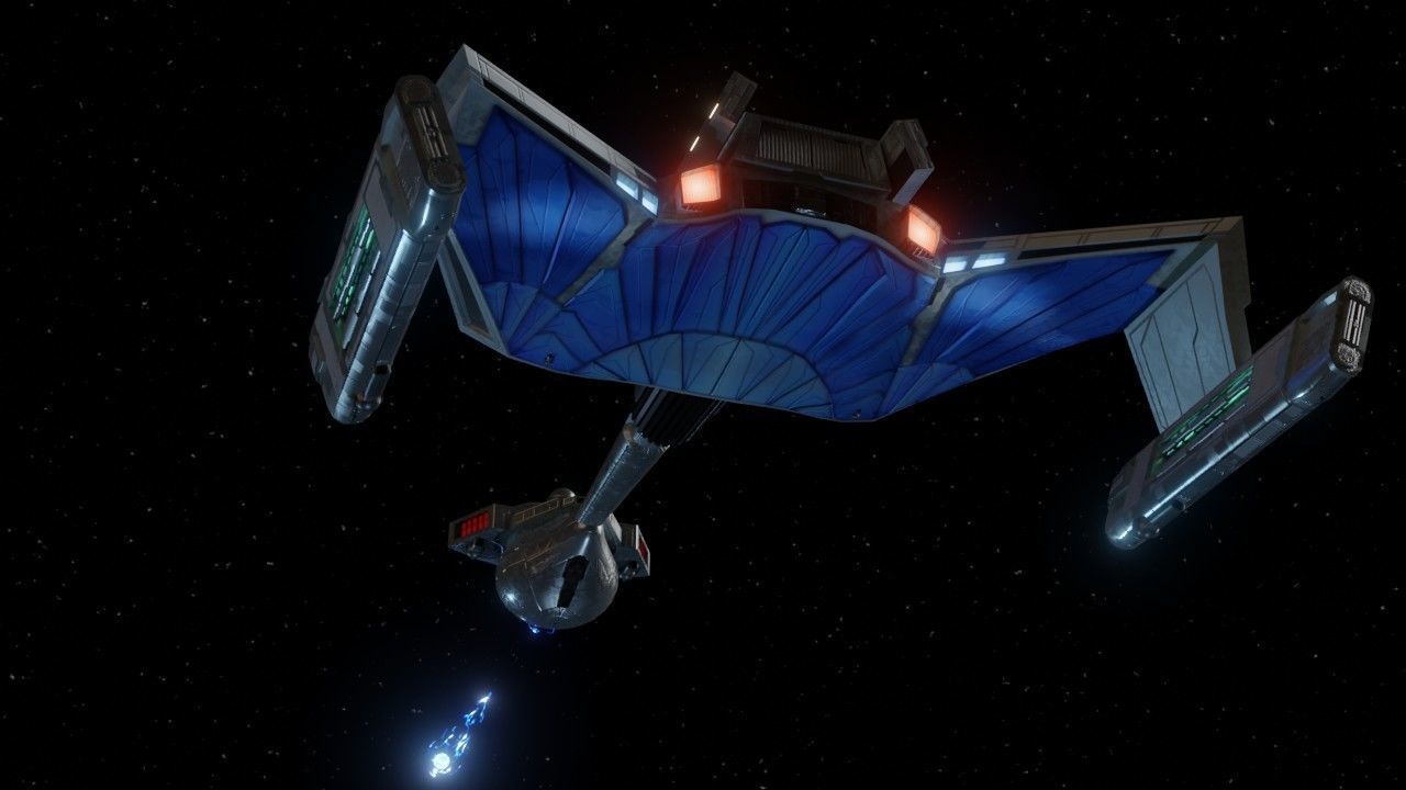 3D model Romulan Stormbird D-7 Variant Cruiser from Star Trek Lore VR ...