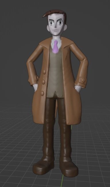 Looker pokemon trainer 3D model 3D printable | CGTrader