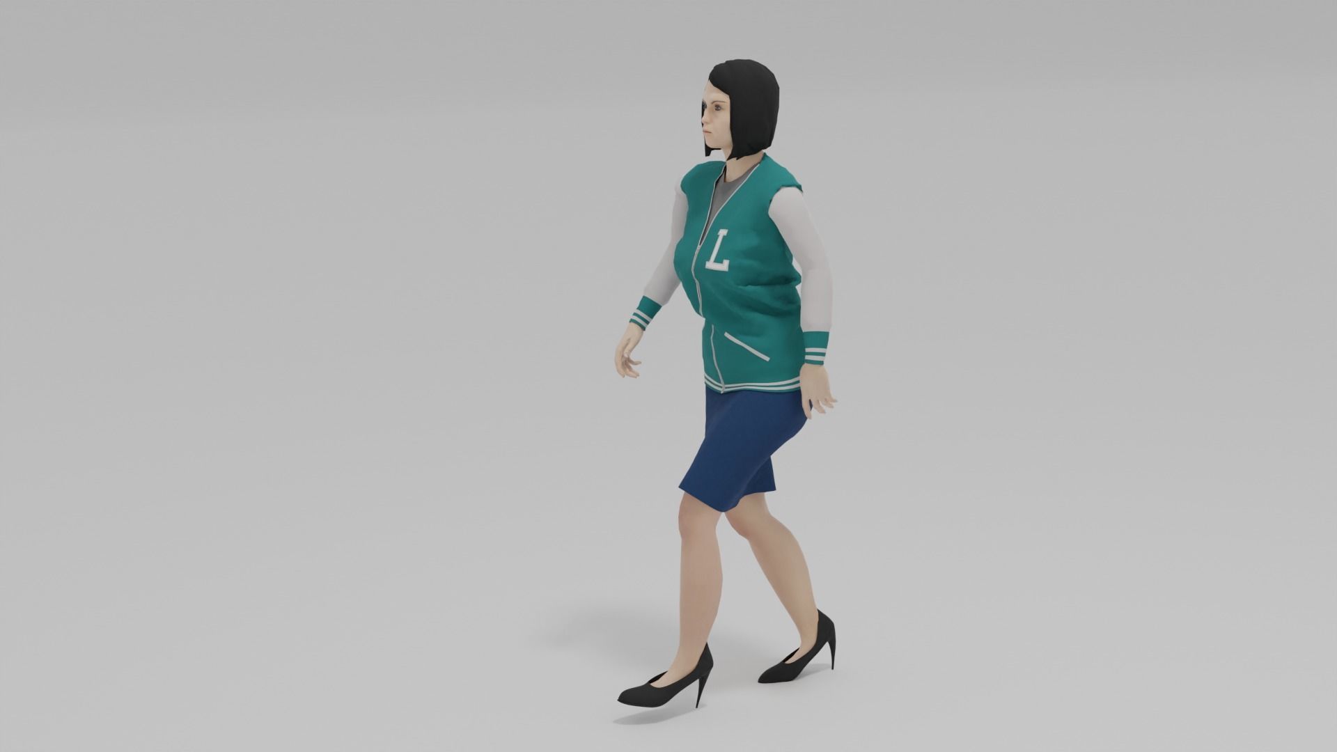 3D model Woman Walk Animation VR / AR / low-poly | CGTrader