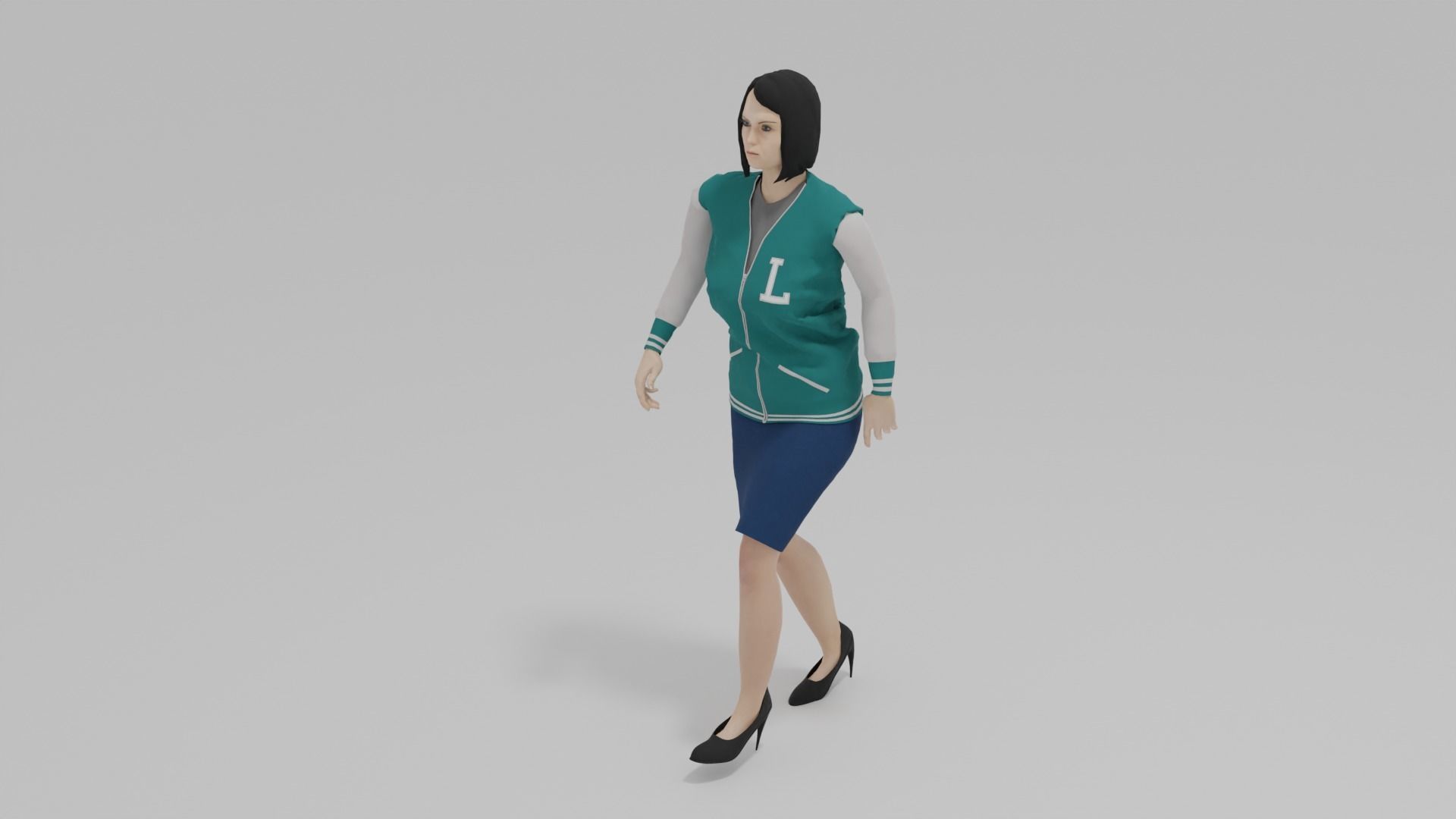 3D model Woman Walk Animation VR / AR / low-poly | CGTrader
