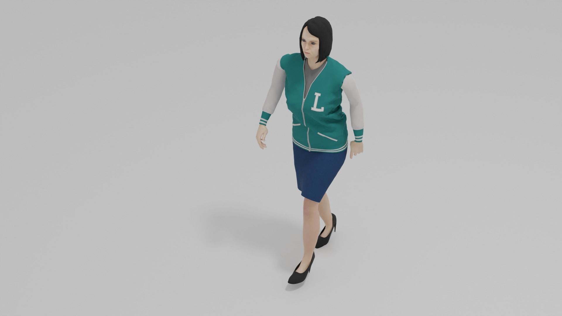 3D model Woman Walk Animation VR / AR / low-poly | CGTrader