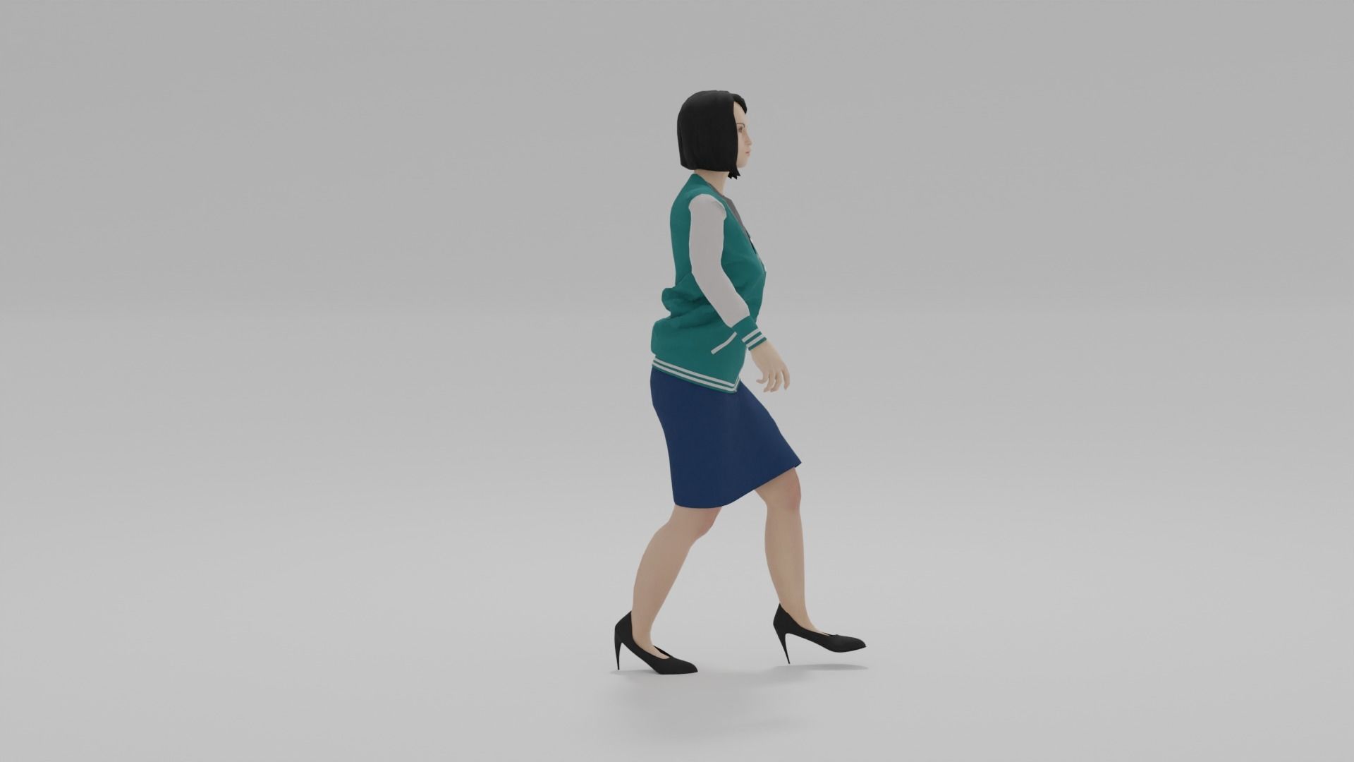 3D model Woman Walk Animation VR / AR / low-poly | CGTrader